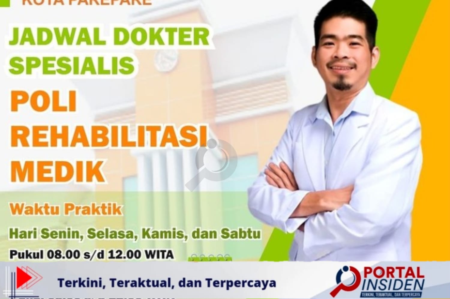 Catat, Ini Jadwal Poli Rehabilitasi Medik di RS Andi Makkasau - Portal Insiden
