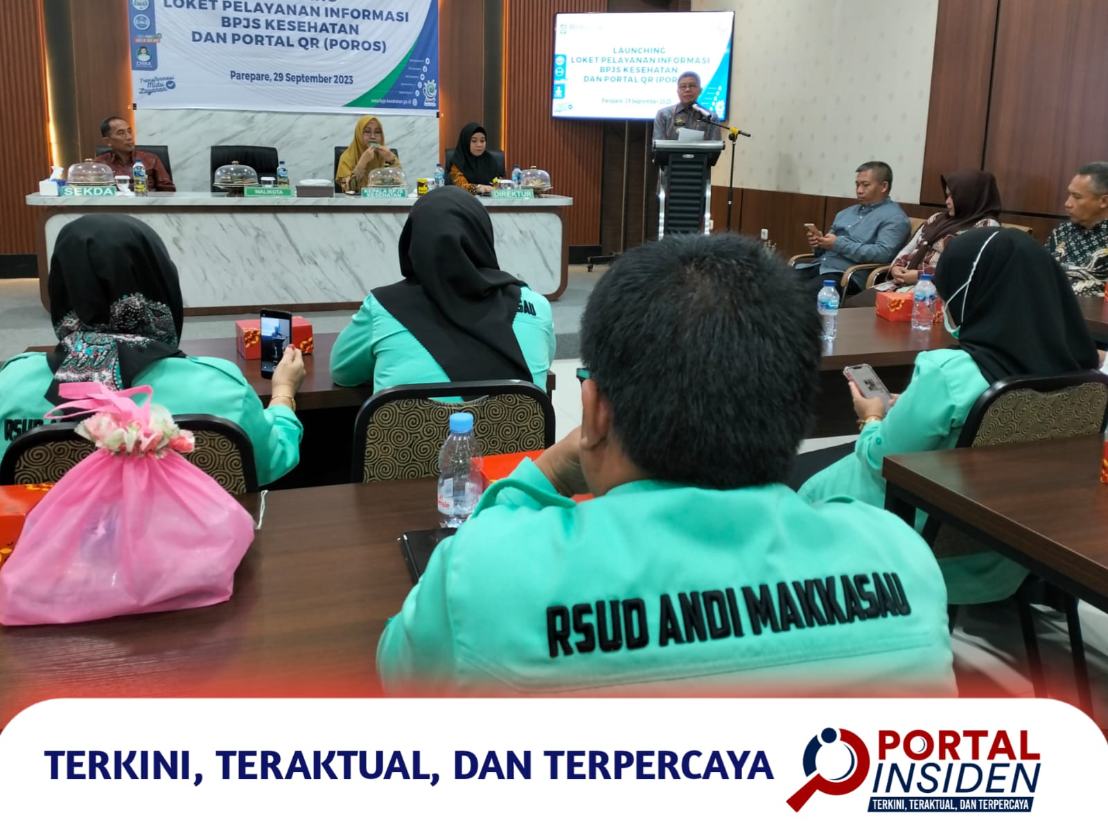 Launching Loket Pelayanan Informasi dan Portal QR di RS Andi Makkasau - Portal Insiden