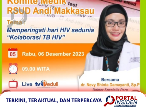 Talkshow Sehat Bersama Komite Medik RS Andi Makkasau, Bahas TB dan HIV - Portal Insiden