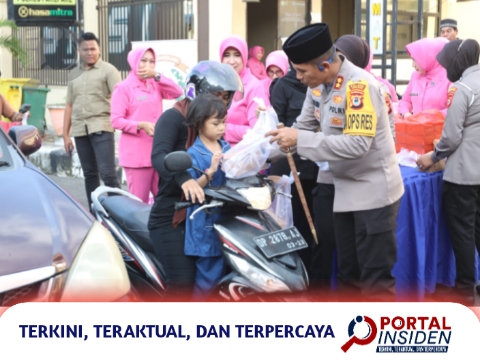 Polres Parepare Bersama Bhayangkari Berbagi Takjil Kepada Pengguna Jalan - Portal Insiden