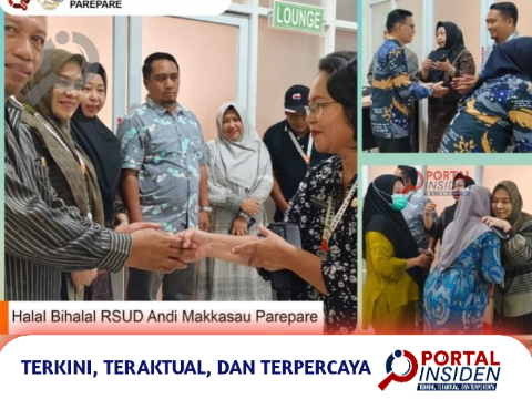 Pererat Silaturahmi, Manajemen RS Andi Makkasau Gelar Halal Bihalal - Portal Insiden