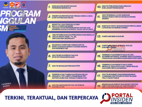 Inilah 18 Program Unggulan Calon Wali Kota Parepare Tasming Hamid - Portal Insiden