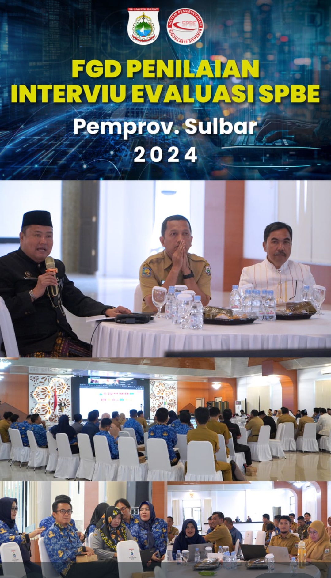 Pemprov Sulbar Ikuti FGD Penilaian Interviu Evaluasi SPBE Nasional 2024 - Portal Insiden