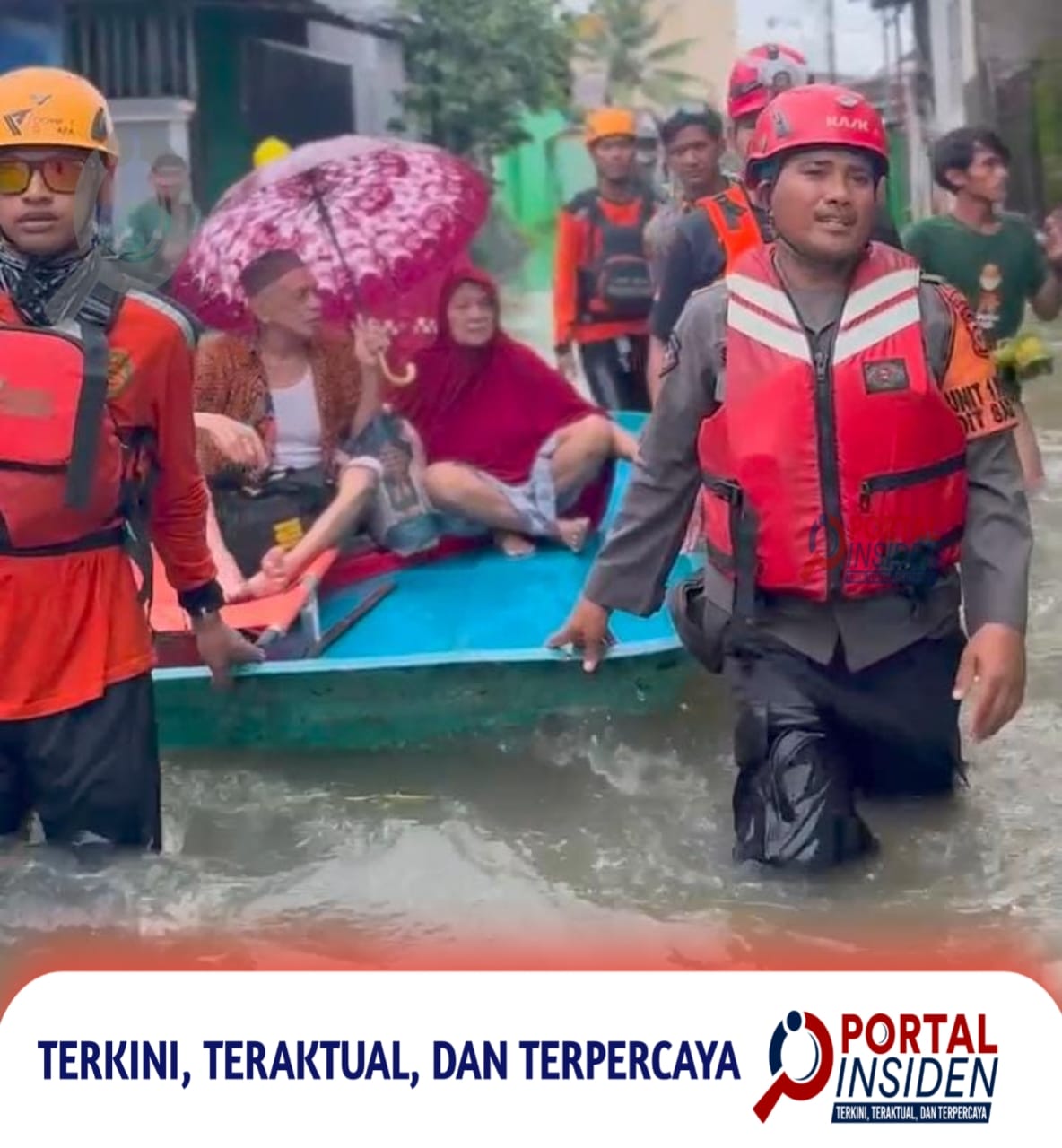 Gerak Cepat, Polri Evakuasi Warga Terdampak Banjir di Sulawesi Selatan - Portal Insiden