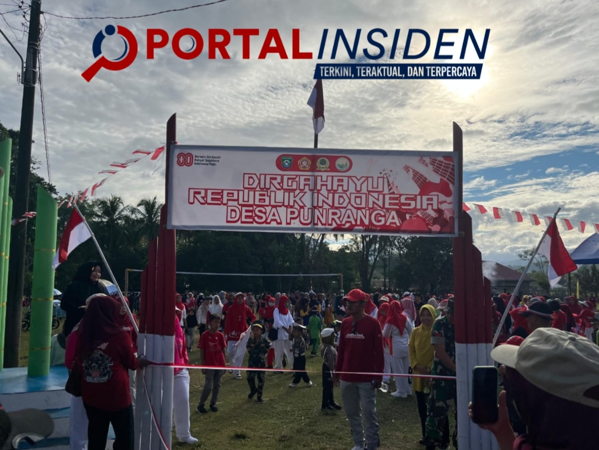 Semarak HUT RI ke-80, Ribuan Warga Ikuti Gerak Jalan Santai Desa Punranga - Portal Insiden